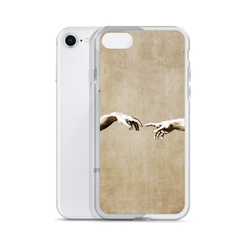 Retro the Creation of Adam Michelangelo Iphone Case | Etsy