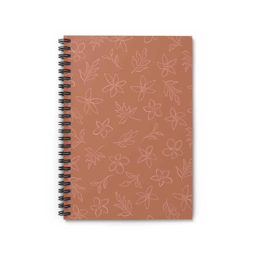 Boho Floral Pattern Notebook | Bohemian Flowers Patterned Journal ...