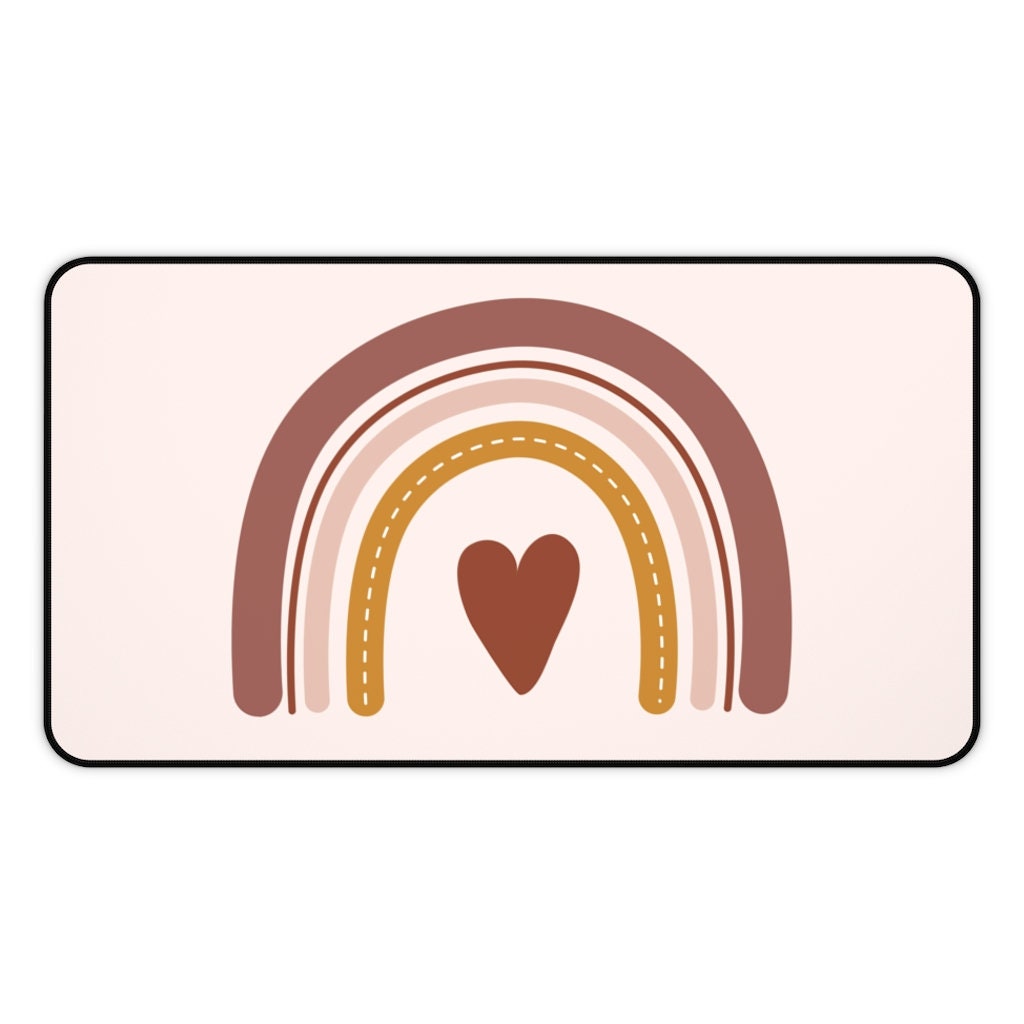 Boho Rainbow Desk Mat | Aesthetic Bohemian sold by ChaZhan | SKU ...