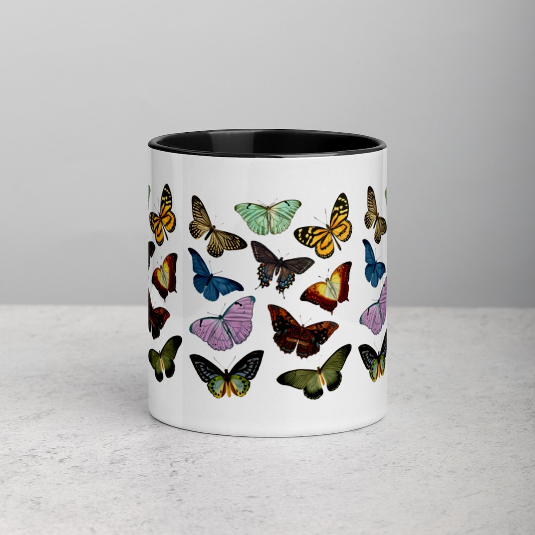 Cottage Core Butterflies Mug | Butterfly Mug | Aesthetic | Colored ...