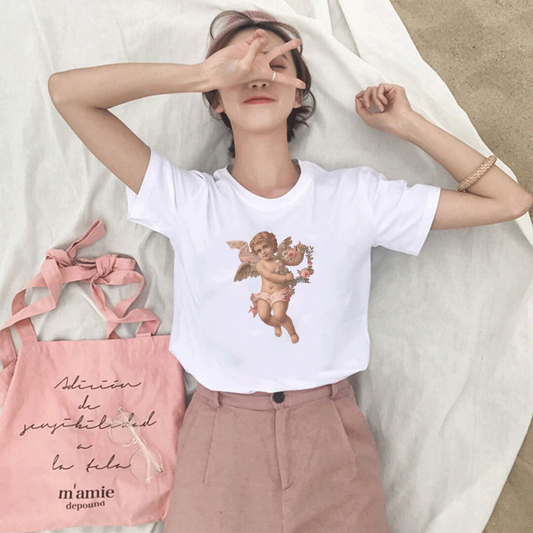 Angel Baby Cherub T-shirt | Aesthetic Angel Shirt | Tumblr Beautiful ...