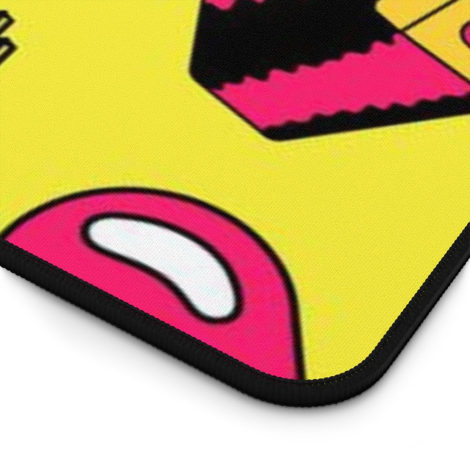 Yellow 90s Retro Desk Mat Retrowave Desk Mat XXL Vintage | Etsy