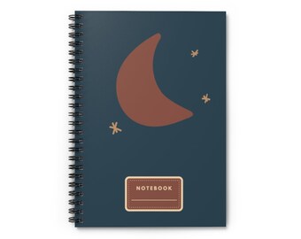 Moon Phases Notebook Moon Journal Minimalist Neutral Boho Notebook ...