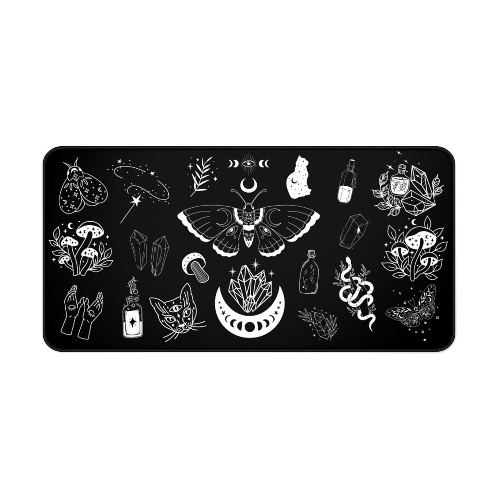 Dark Witchy Desk Mat | Occult Mystical Magic Desk Mat | Dark Academia ...