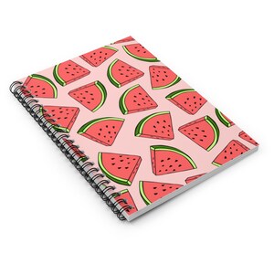 Kawaii Watermelon Notebook | Watermelon Spiral Notebook | Cute Japanese ...