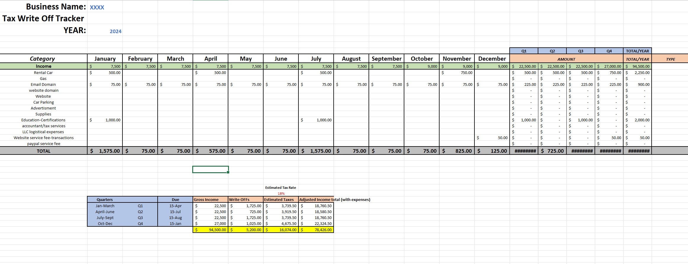 Ultimate Business and Personal Bookkeeping Excel Budget Templates 6 ...
