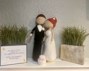 Bride and Groom Amigurumi Crochet Doll Pdf Pattern the Perfect Wedding ...