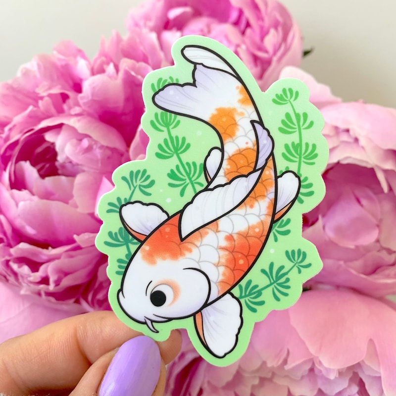 Koi Stickers - Etsy