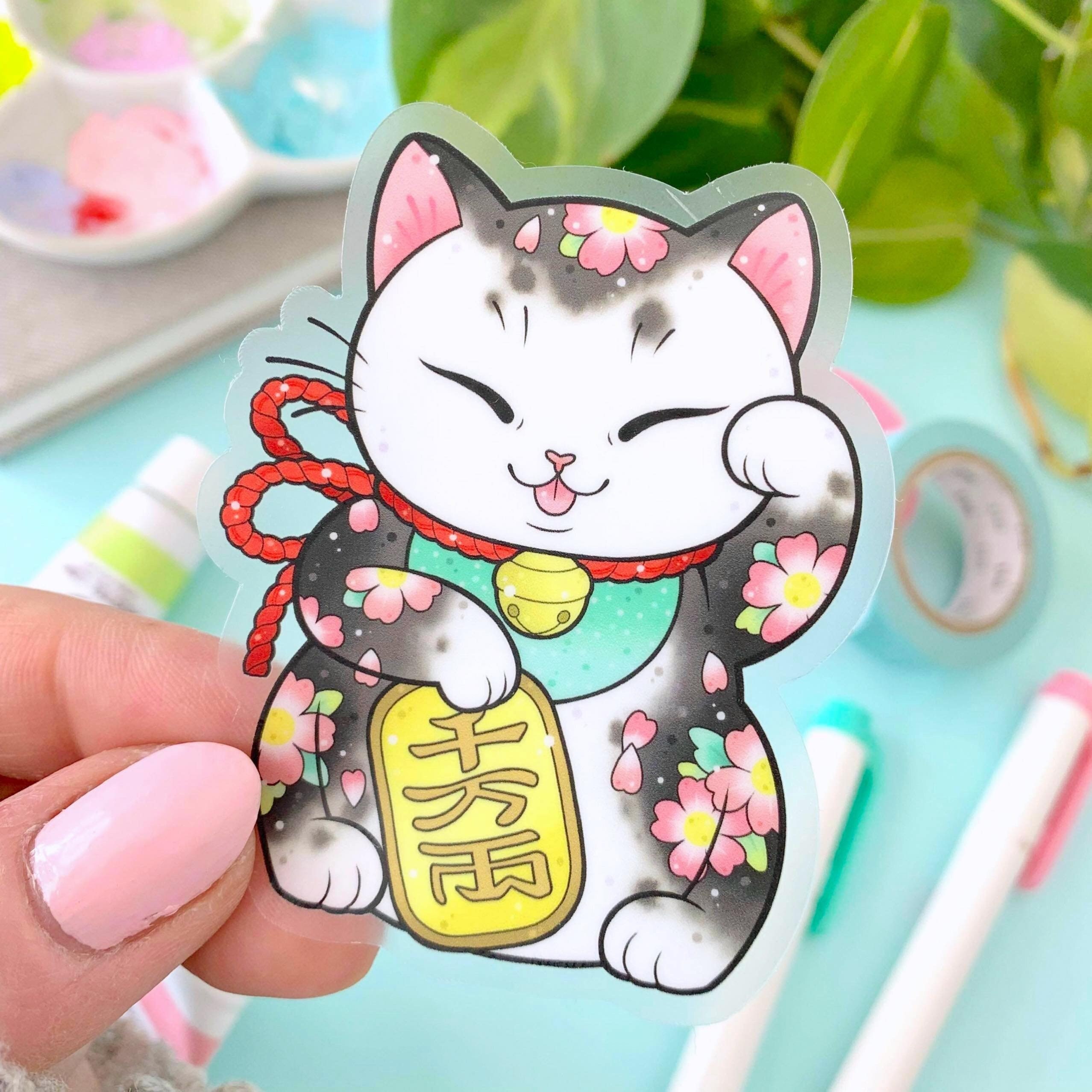 Japanese Lucky Cat Tattoo