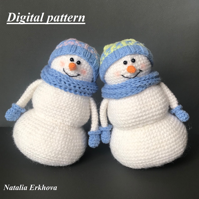 Large Crochet Snowman Pattern - Etsy