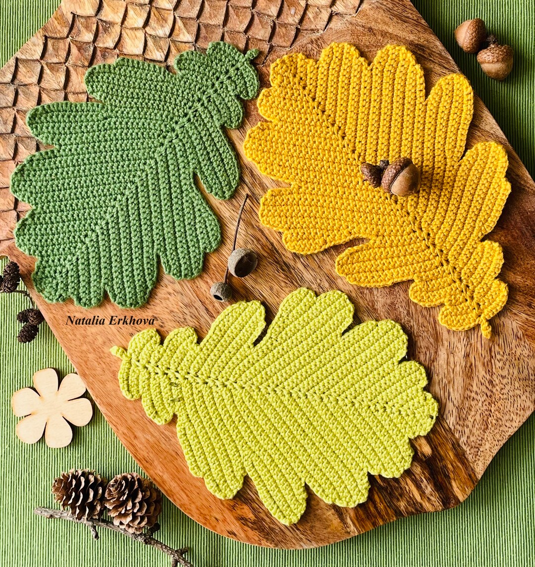 Crochet Pattern Oak Leaf - Etsy