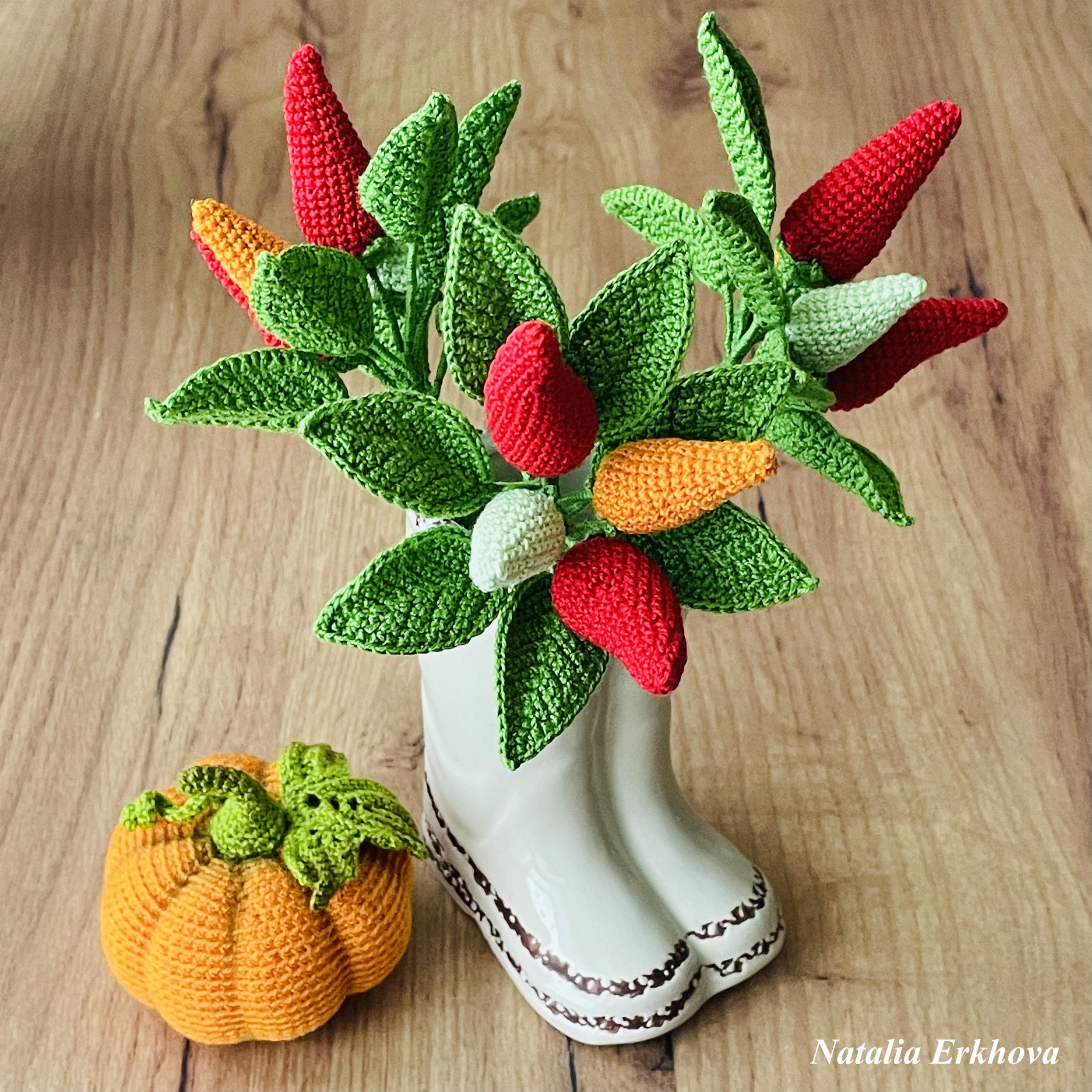 Digital Crochet Pattern Chili Pepper PDF (english Language Only) - Etsy