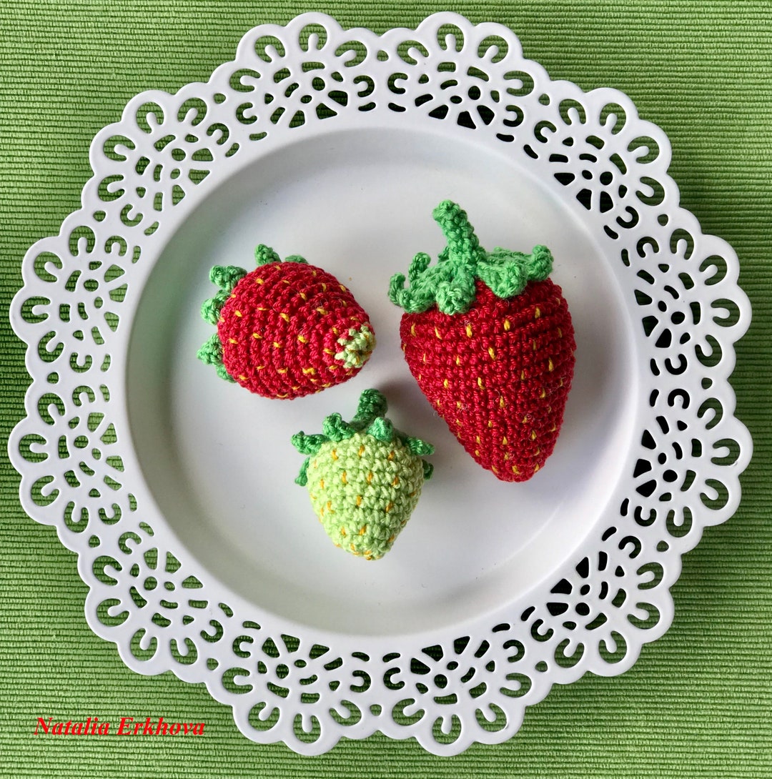 Digital Crochet Pattern Strawberries (english Version Only!) - Etsy