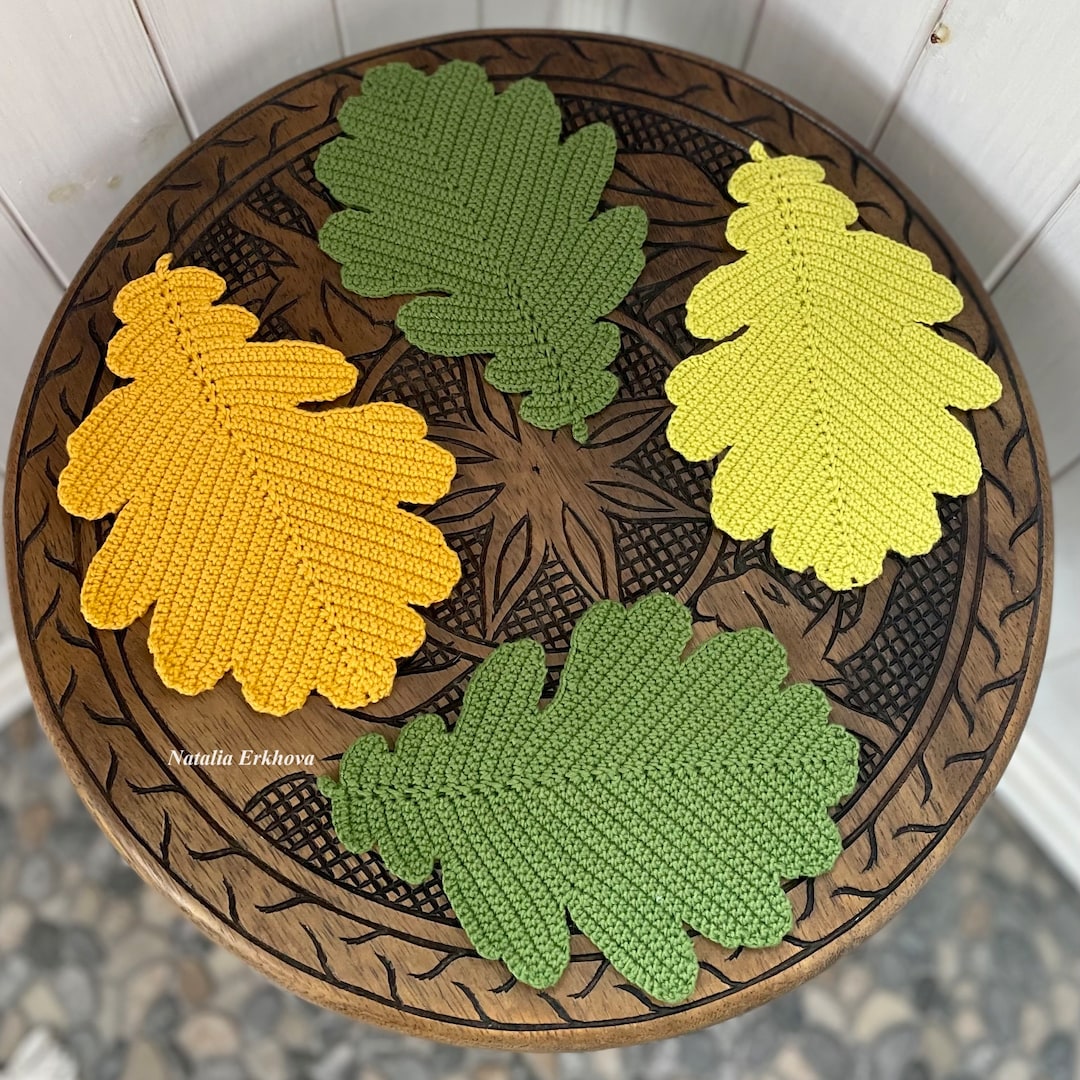 Crochet Pattern Oak Leaf - Etsy