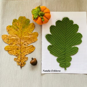 Crochet Pattern Oak Leaf - Etsy