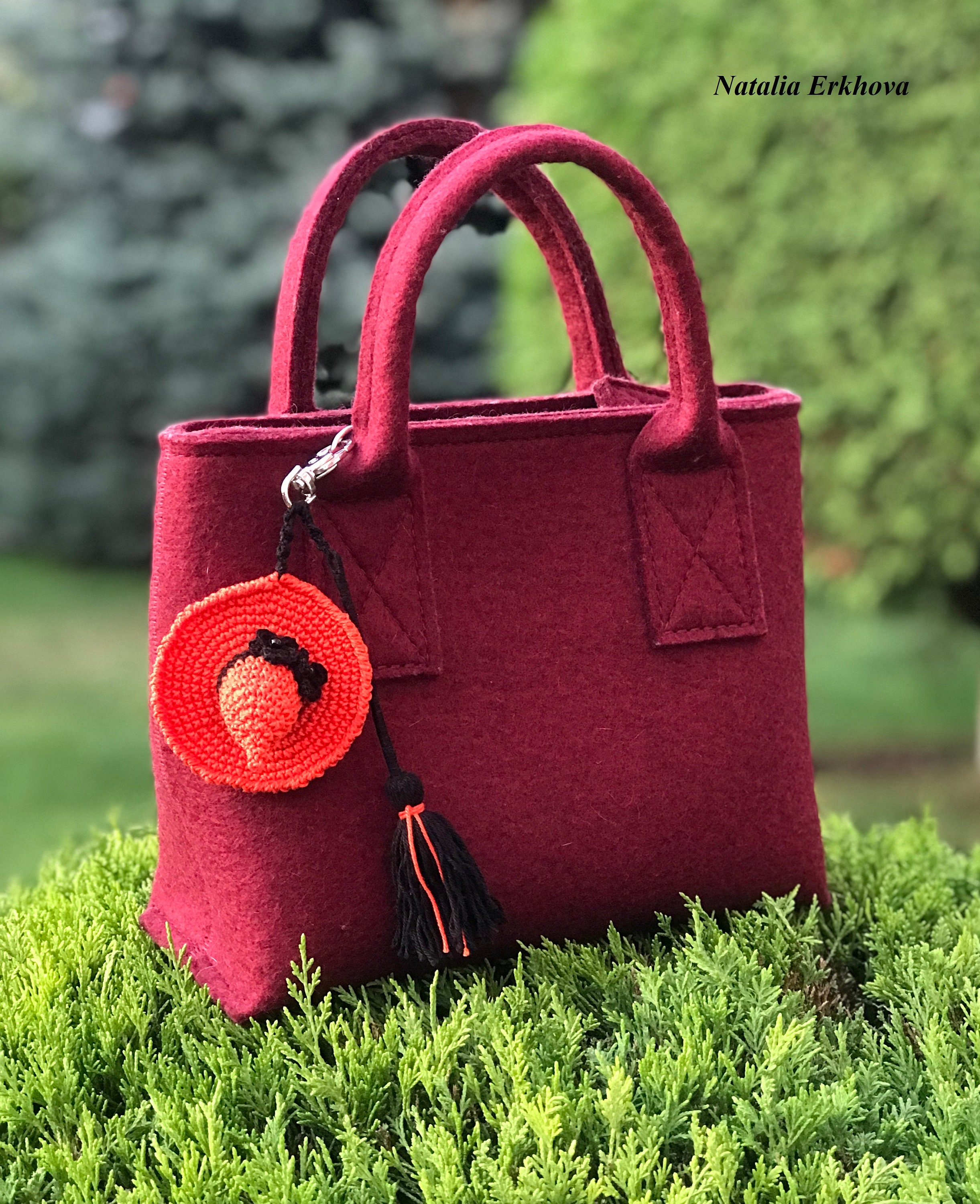 Witch hat and broom keychain digital pattern | Etsy