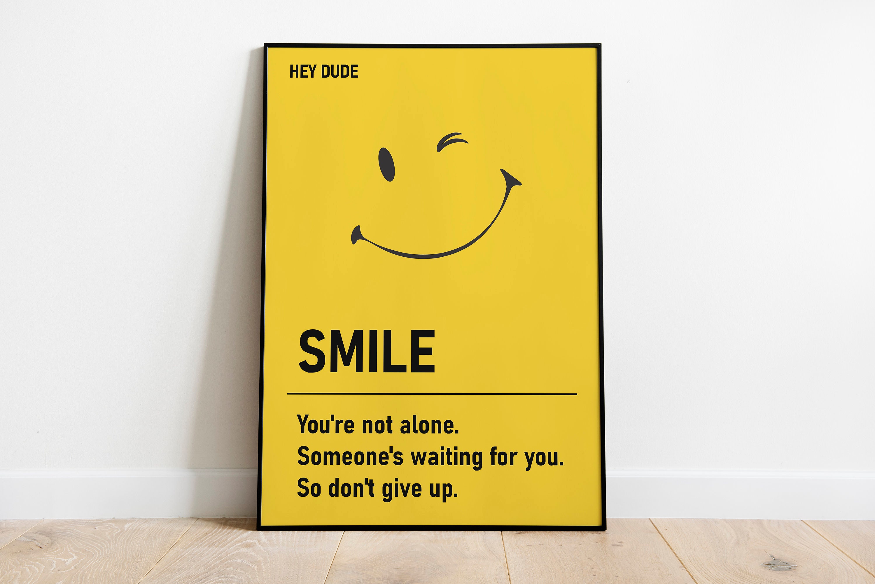 Smile Print Smile Art Smile Printable Art minimal wall art | Etsy