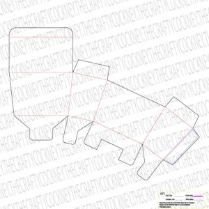 Box Template 4. SVG Digital Download File. Carton / Box Crash Lock Base ...