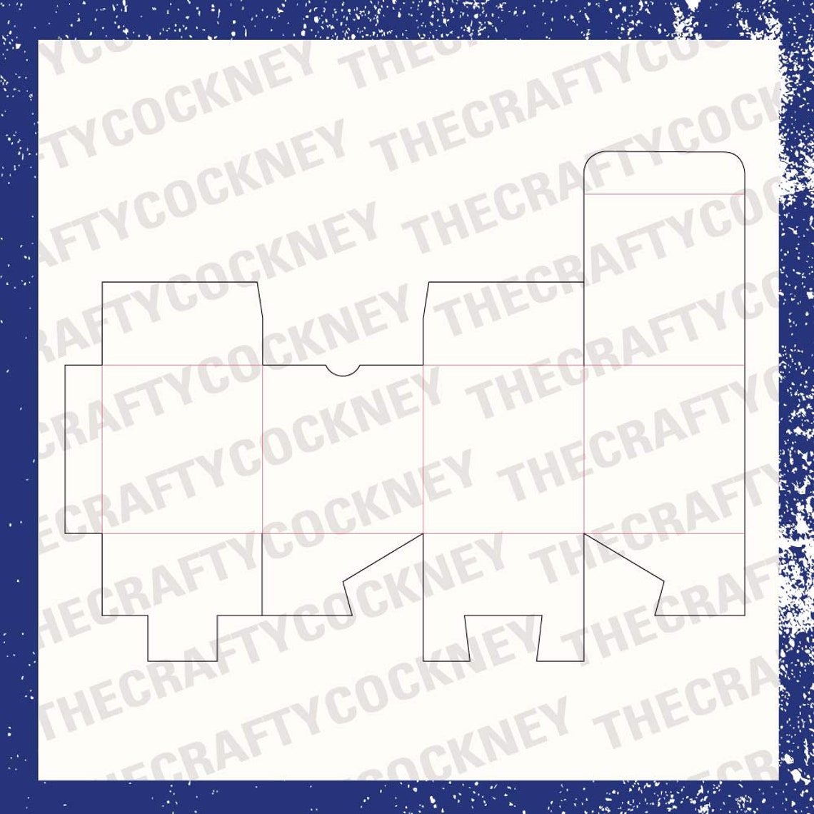 Box Template 82. SVG Digital Download File. Carton / Box Crash Lock ...