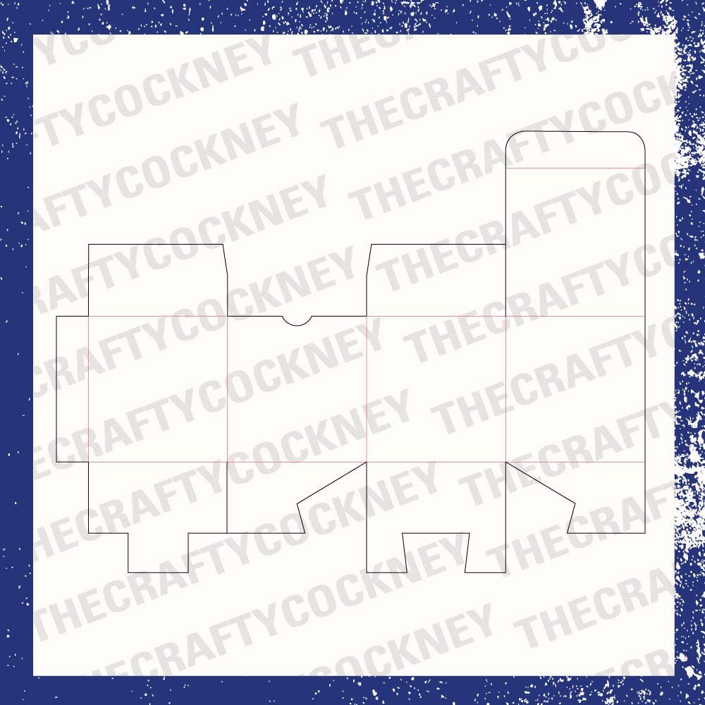 Box Template 82. SVG Digital Download File. Carton / Box Crash Lock ...