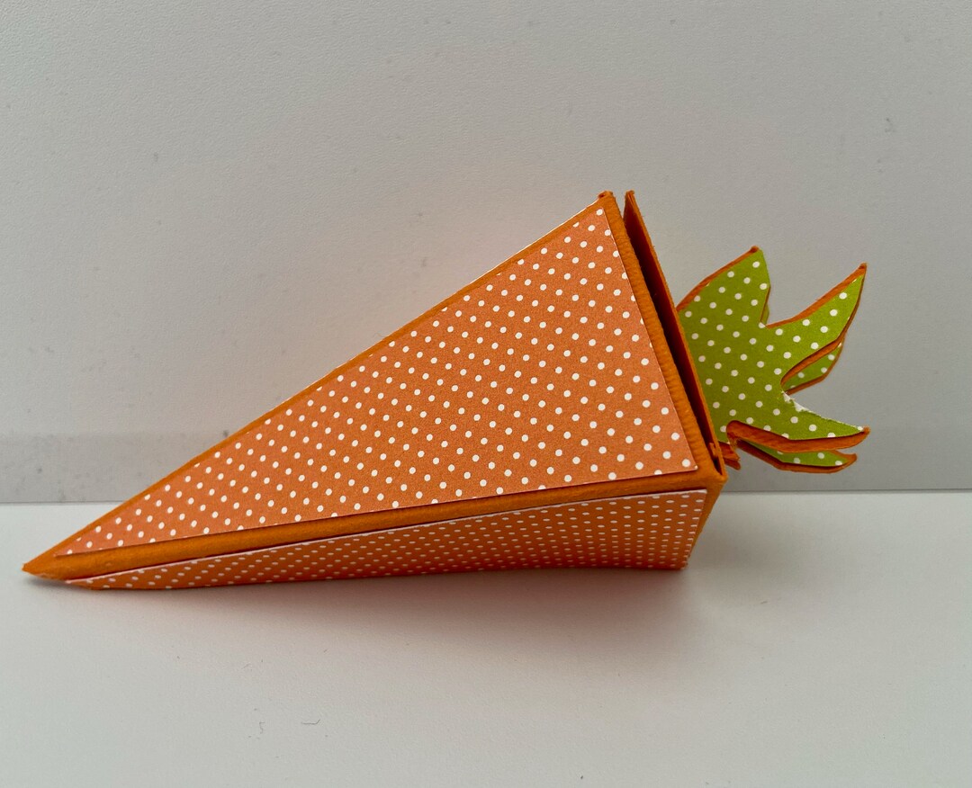 Carrot Shaped Box Template With Inlays. SVG Digital Download File. - Etsy