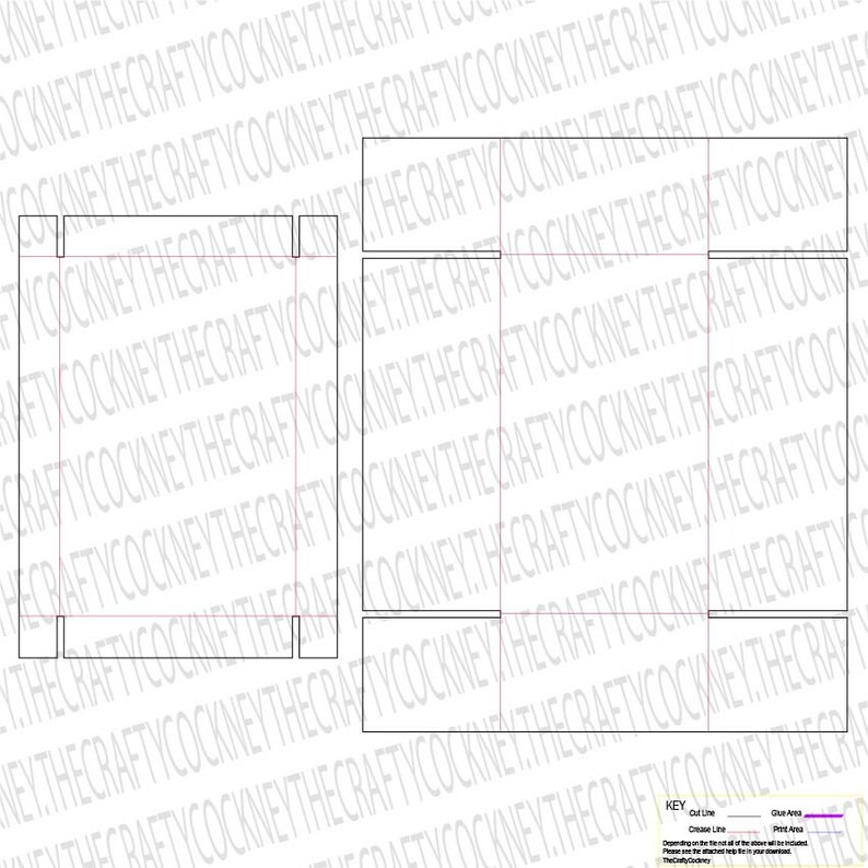 Box Template 3. SVG Digital Download File. Rectangle Box/carton With ...