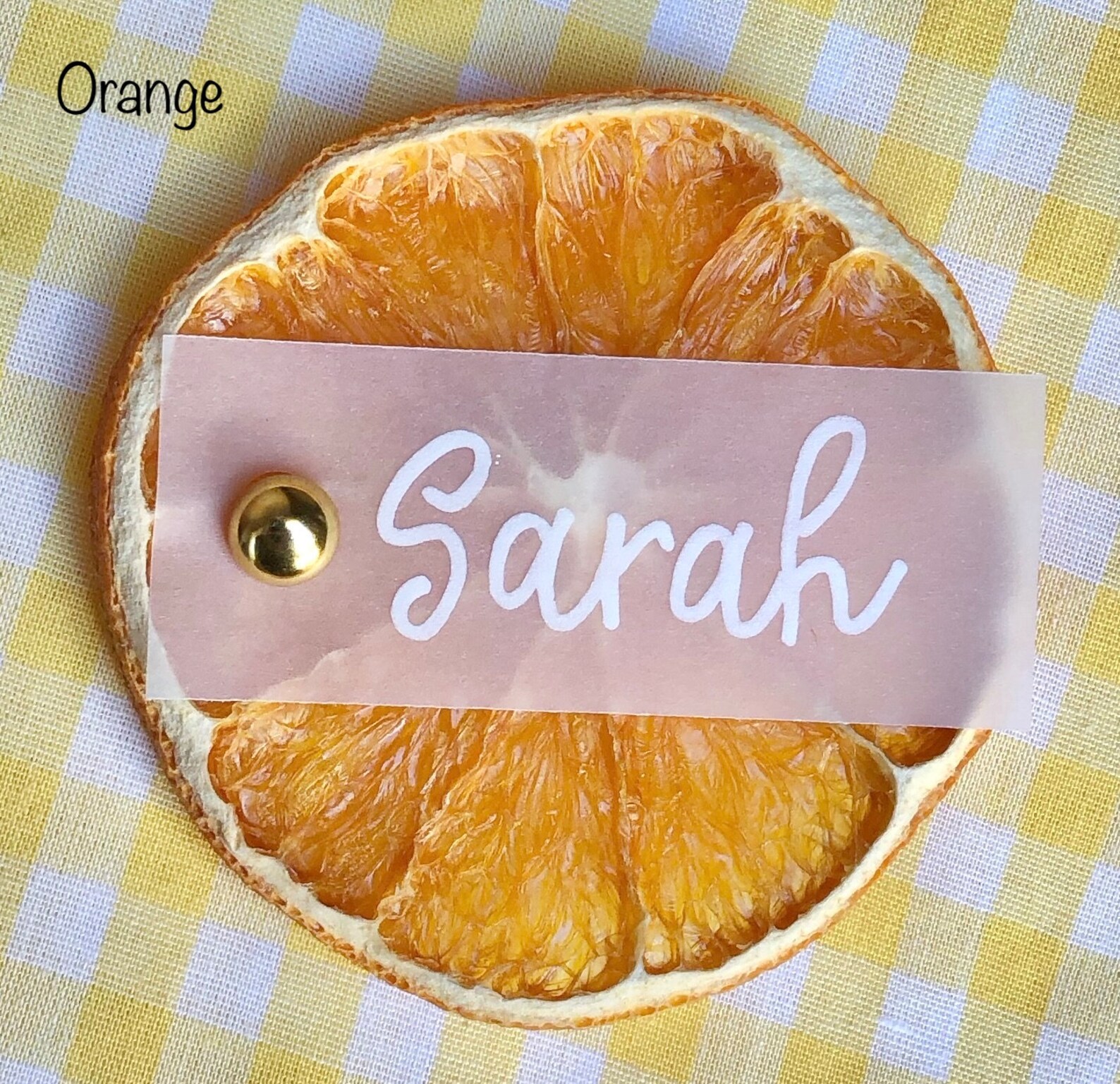 CUSTOM 104 Hand Lettered Citrus Place Cards/name Cards Mixture of ...