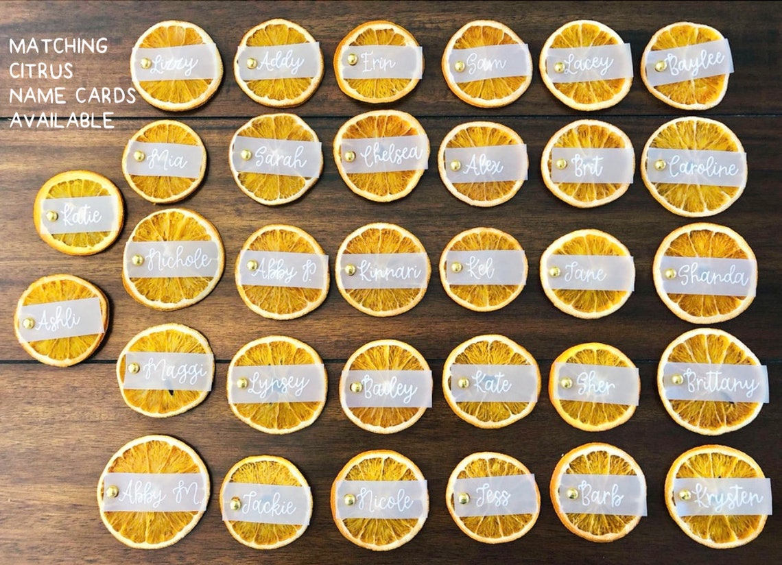 CUSTOM Hand Lettered Citrus Table Numbers Gold, Boho Wedding, Baby ...