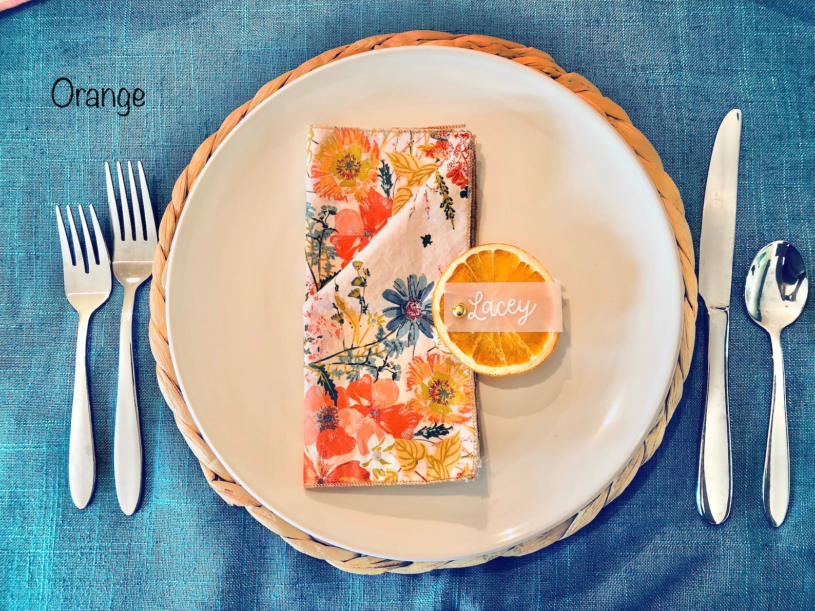 CUSTOM 104 Hand Lettered Citrus Place Cards/name Cards Mixture of ...