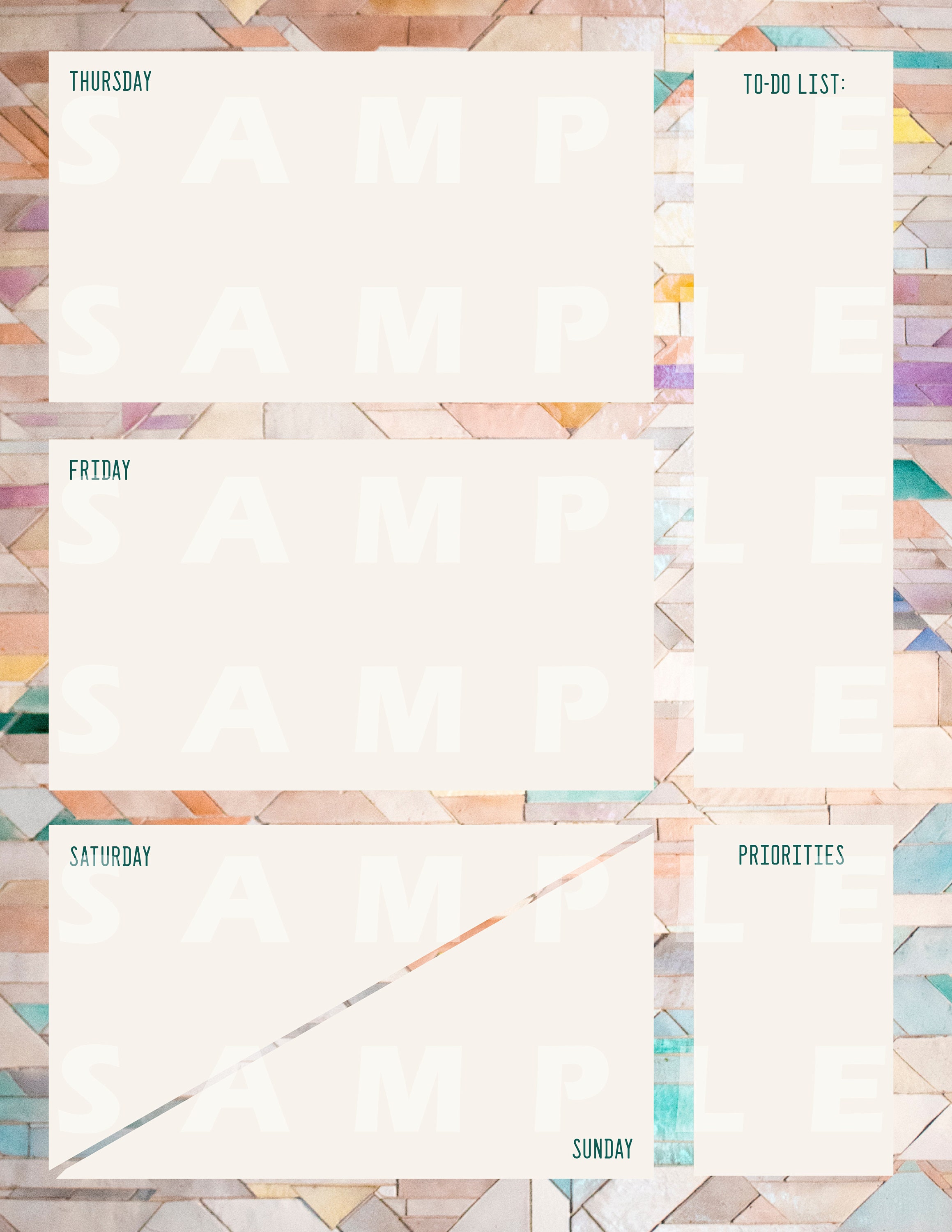 Boho Printable Planner Monthly/Weekly Planner Budget | Etsy