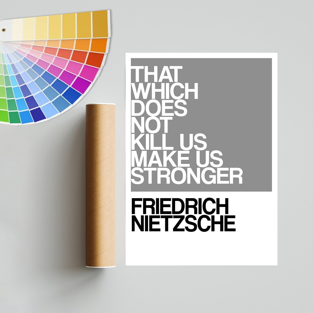Friedrich Nietzsche Quote Poster Philosophy Art Print Philosophy Poster ...