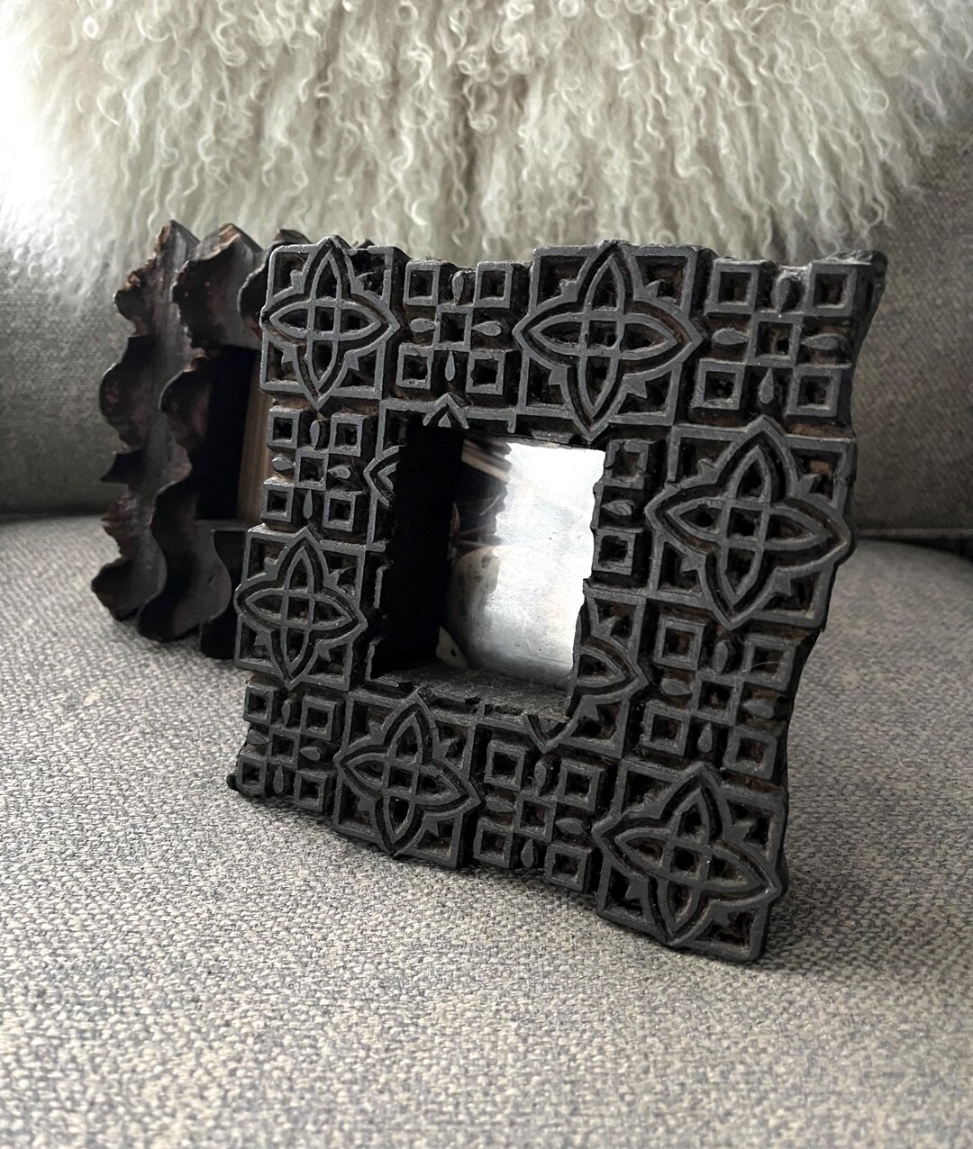 Vintage Wood Block Print Frames - Etsy