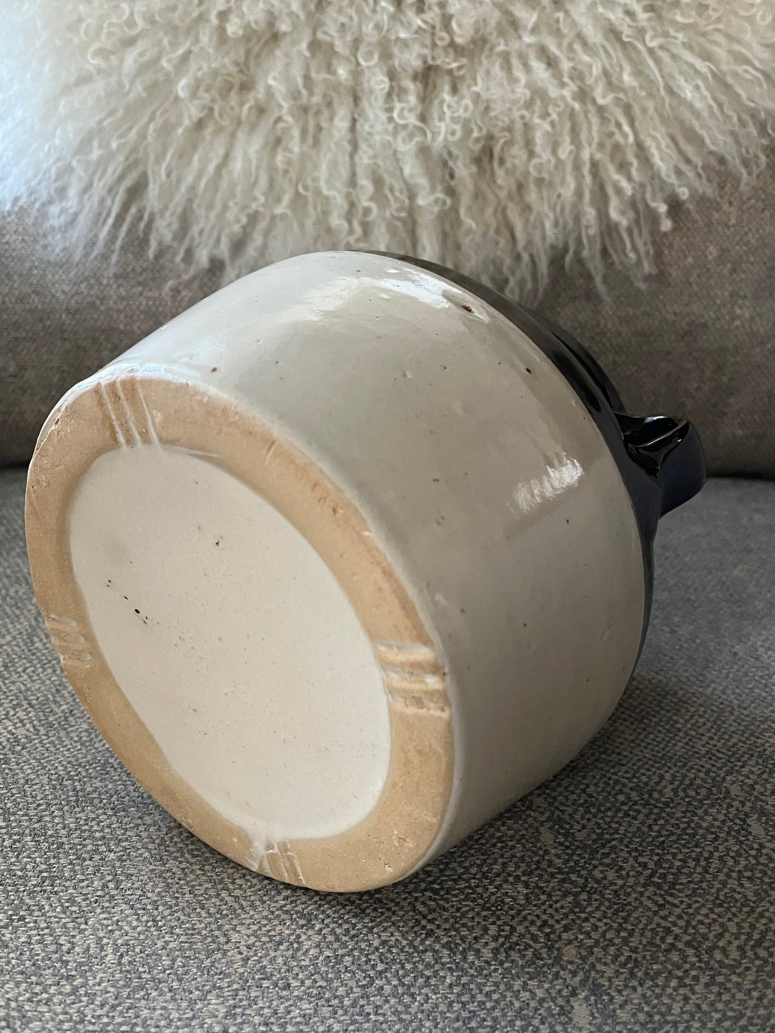 Vintage Brown and Griege Stoneware - Etsy