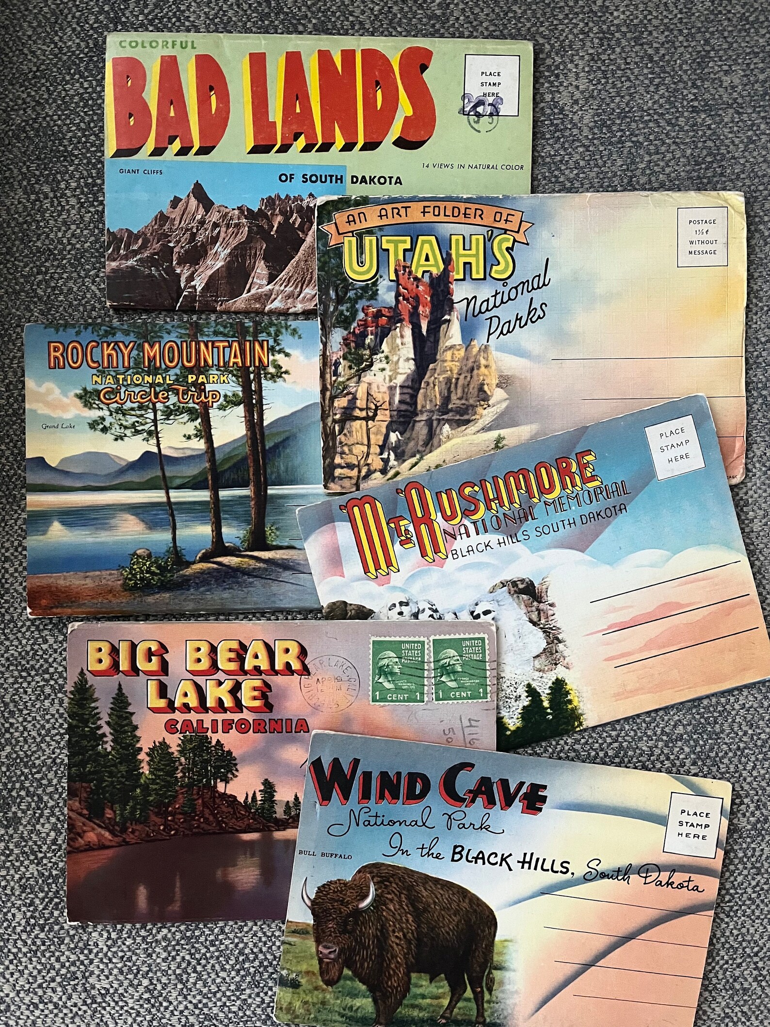 Six Vintage Postcards From the 1940’s - Etsy