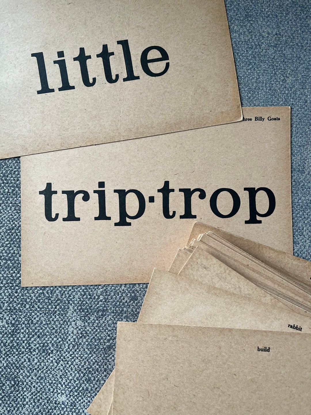 1950s Word Flash Cards - Etsy
