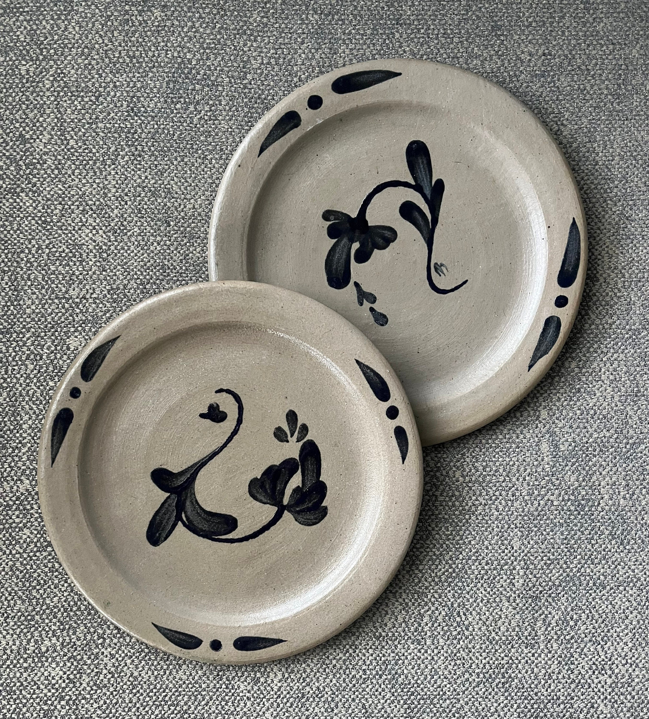 Rowe Pottery Stoneware Plates - Etsy