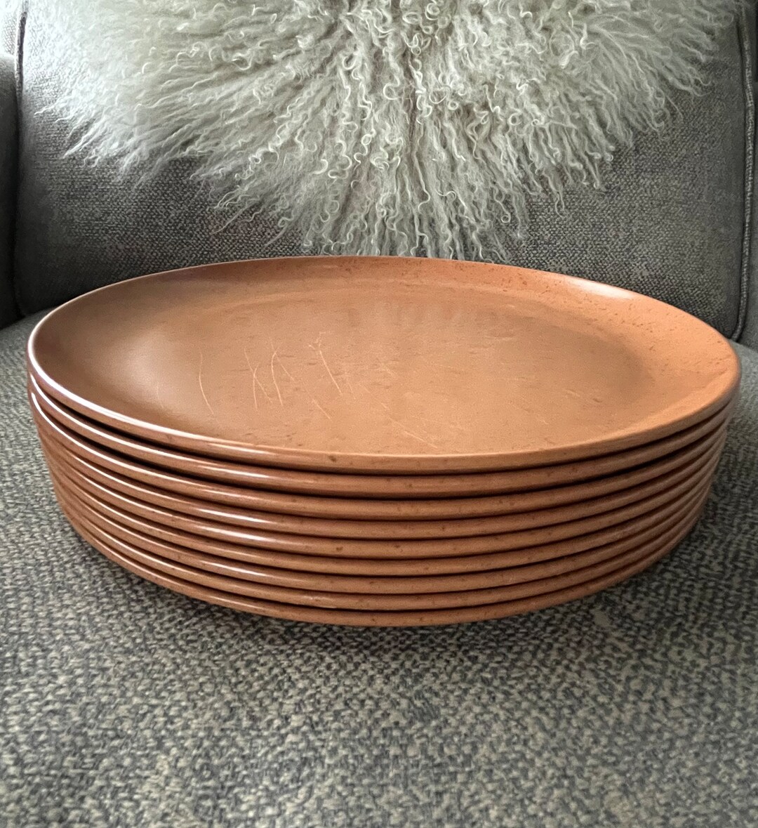 MCM Melamine Dinner Plates - Etsy