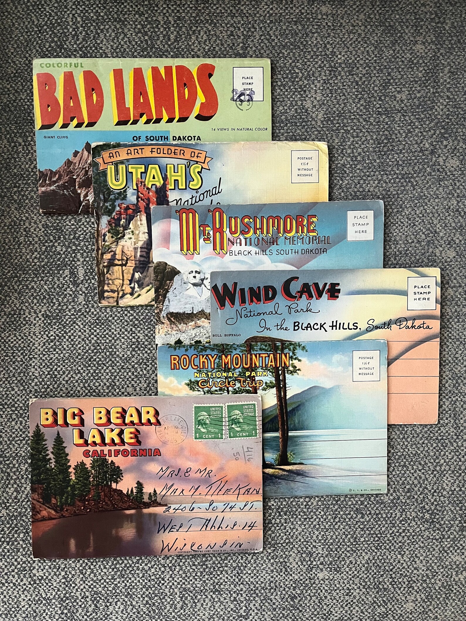 Six Vintage Postcards From the 1940’s - Etsy