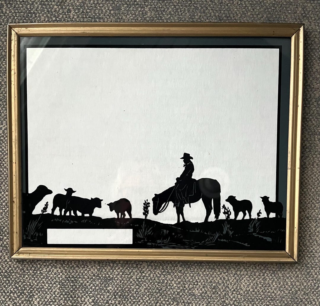 1950s Cowboy Themed Photo Frame - Etsy