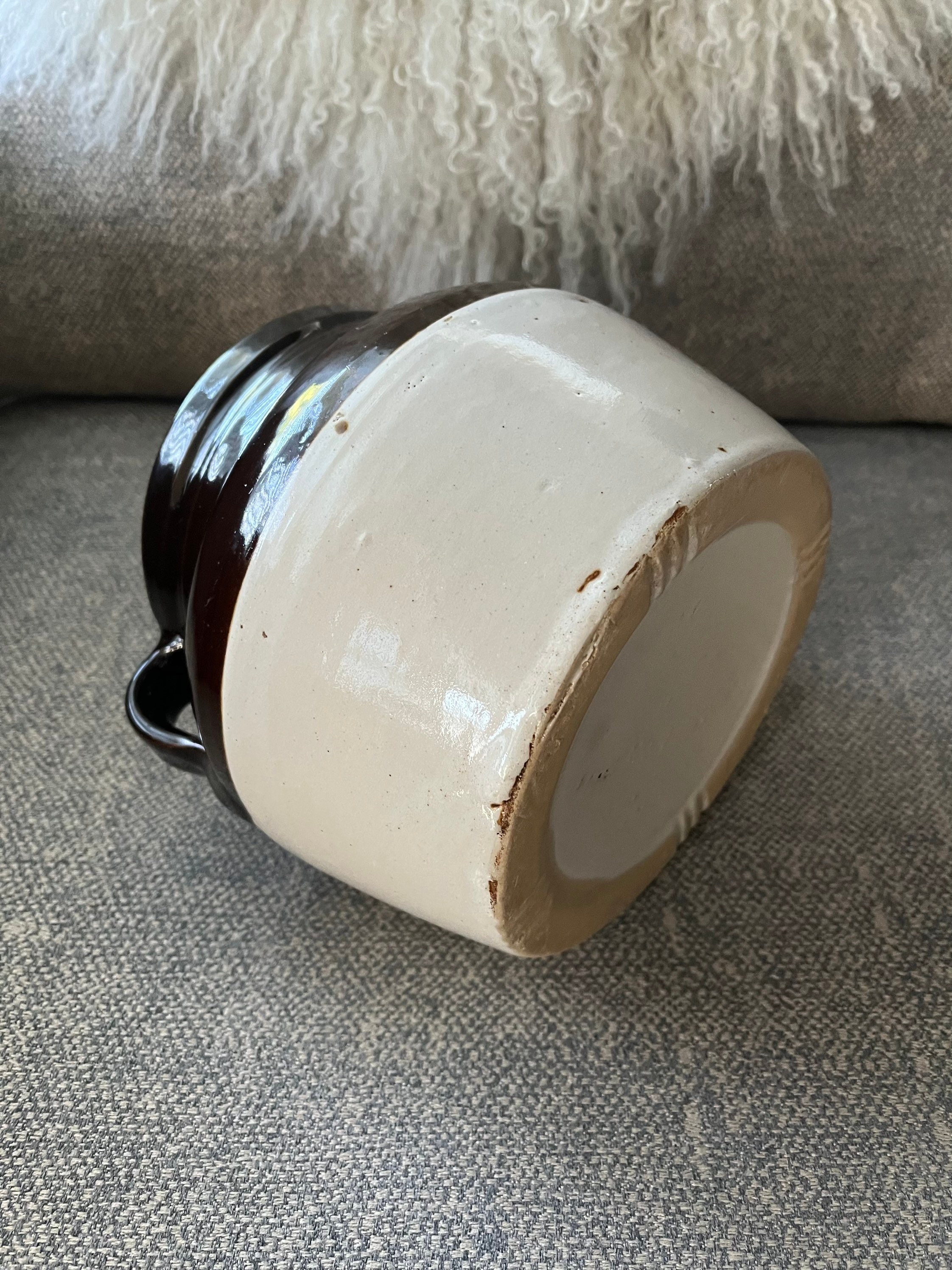 Vintage Brown and Griege Stoneware - Etsy
