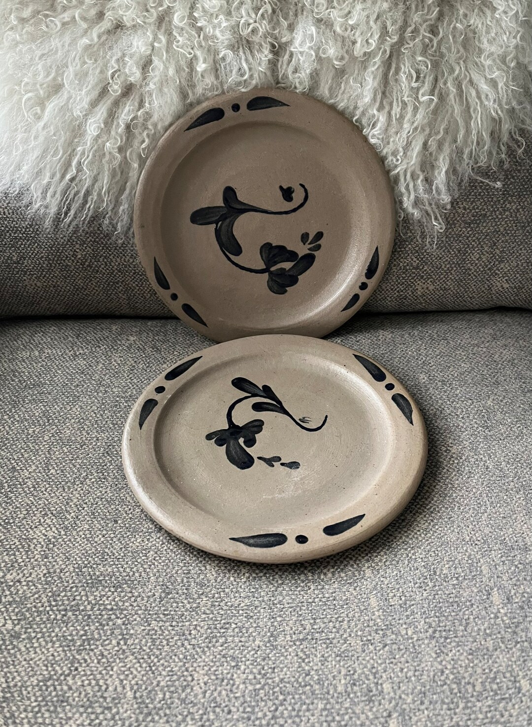 Rowe Pottery Stoneware Plates - Etsy