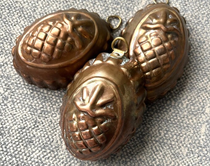Three Small Vintage Copper Molds - Etsy