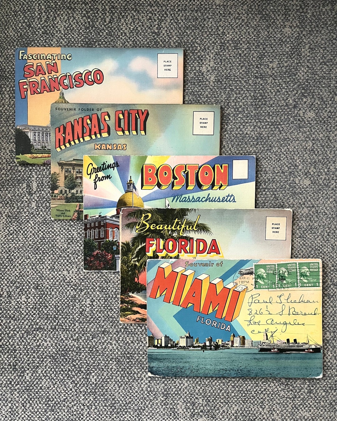 Six Vintage Postcards From the 1940’s - Etsy