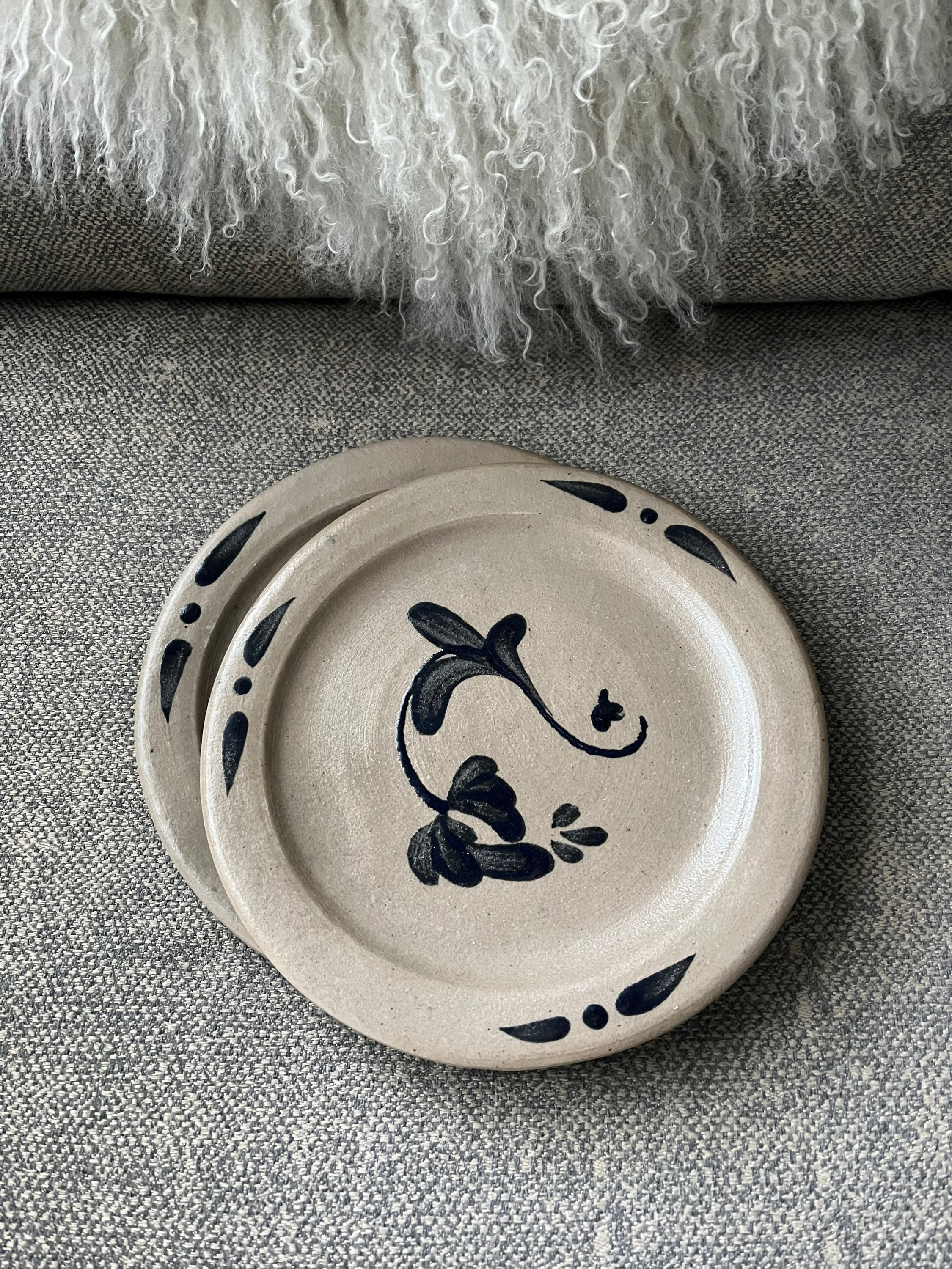 Rowe Pottery Stoneware Plates - Etsy