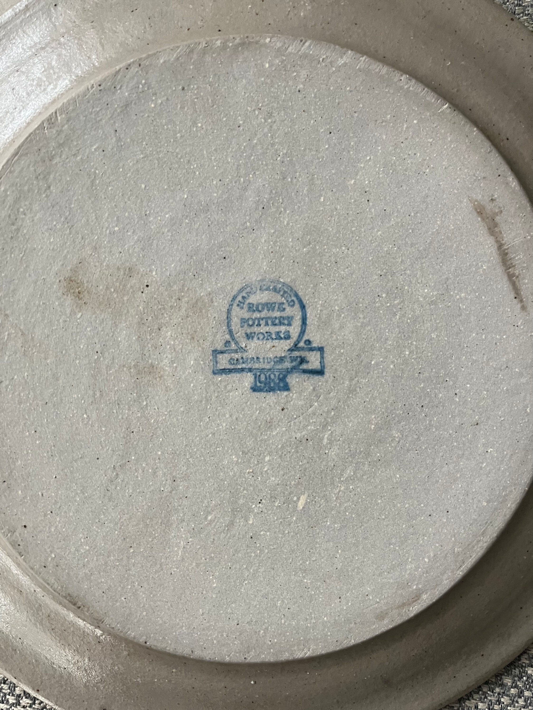 Rowe Pottery Stoneware Plates - Etsy