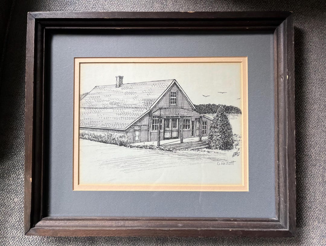 Dave Hackett Pen and Ink Drawing - Etsy