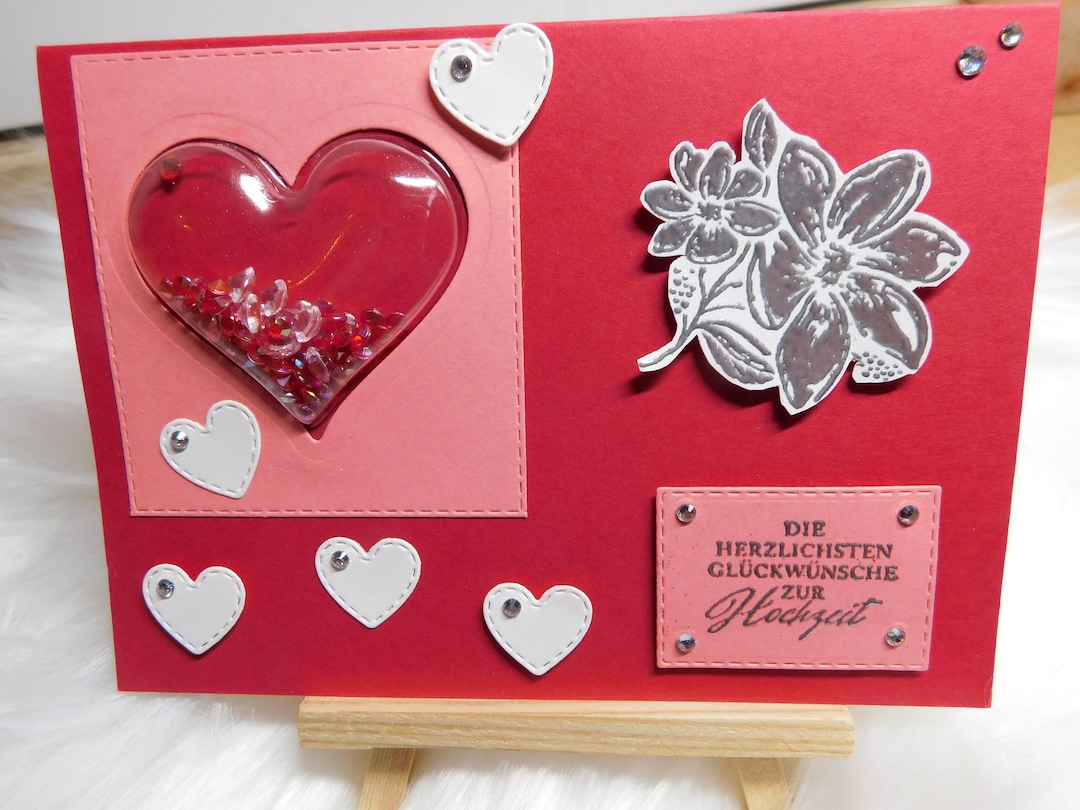 Double-sided Wedding Congratulations Card With Shaking Effect - Etsy