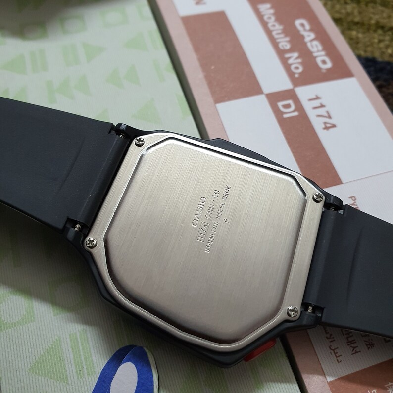 NOS Vintage Casio CMD-40 Remote Control Men's Watch 1174 - Etsy