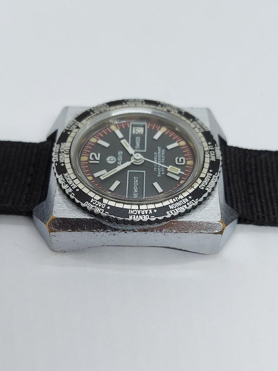 Vintage 1960 Basis World Time Manual Diver Men's Watc… - Gem