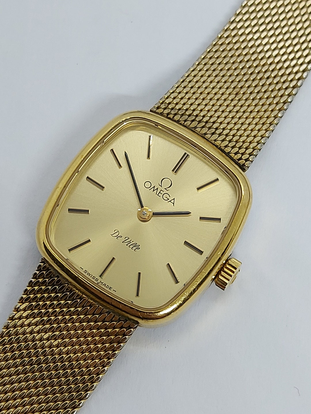 Vintage 1970 Omega Tank De Ville Manual 625 Gold Plated Ref.511.563 ...